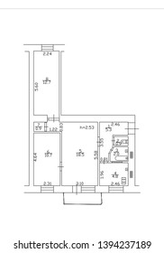 Set Blueprints Floor Plan Blueprints Floor Stock Illustration ...