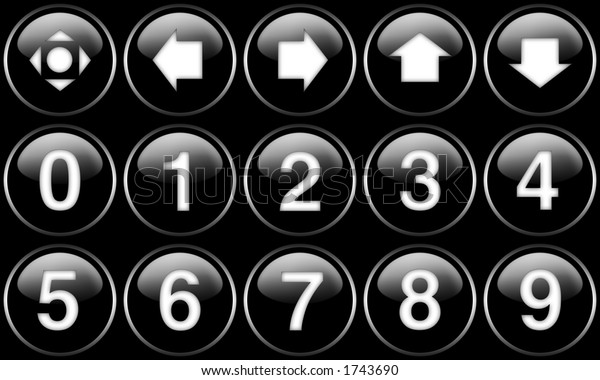 Set Buttons Web Design All Buttons Stock Illustration 1743690 ...