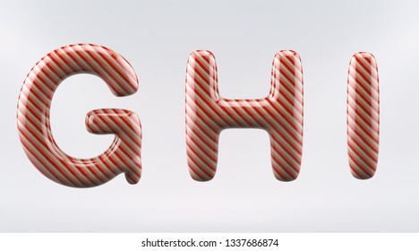 Set Candy Letters Numbers 3d Illustration Stock Illustration 1337686886 ...