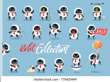 Set Character Robot Android Characters Cartoon Stock Vector (Royalty ...