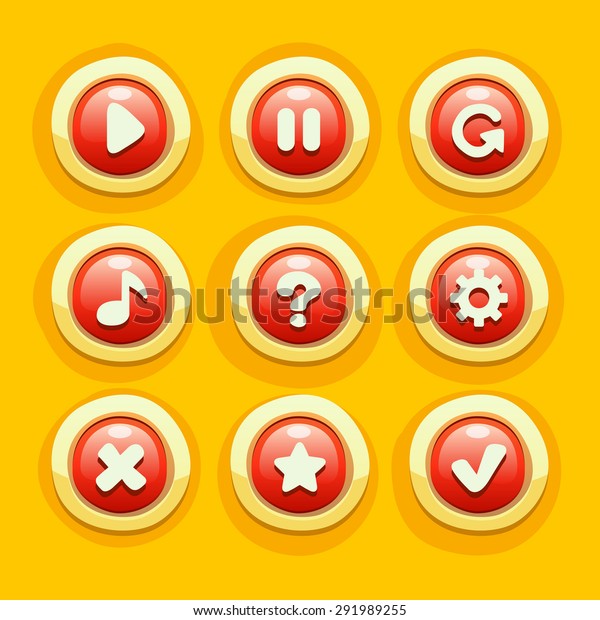 Set Collection Game Ui Elements Stock Illustration 291989255 | Shutterstock