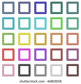 Set Colorful Regular Design Frames 스톡 일러스트 46803052 | Shutterstock