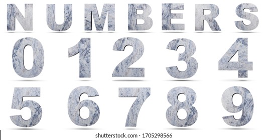 Concrete Numbers Stock Photo (Edit Now) 630708476