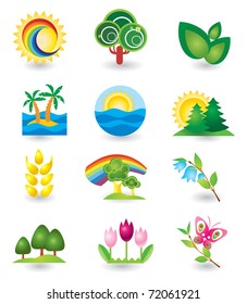 Set Design Elements Nature Stock Illustration 72061921 | Shutterstock