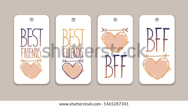 Set Design Elements Tags Hand Drawn Stock Illustration 1465287341 ...