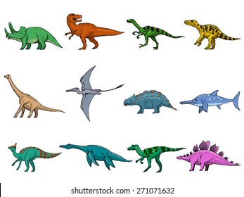 Cartoon Dinosaurs Matching Game Illustration Children: стоковая ...