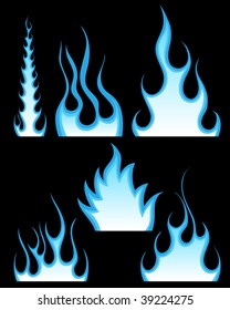 Set Different Fire Patterns Design Use Stock Illustration 39224275 ...
