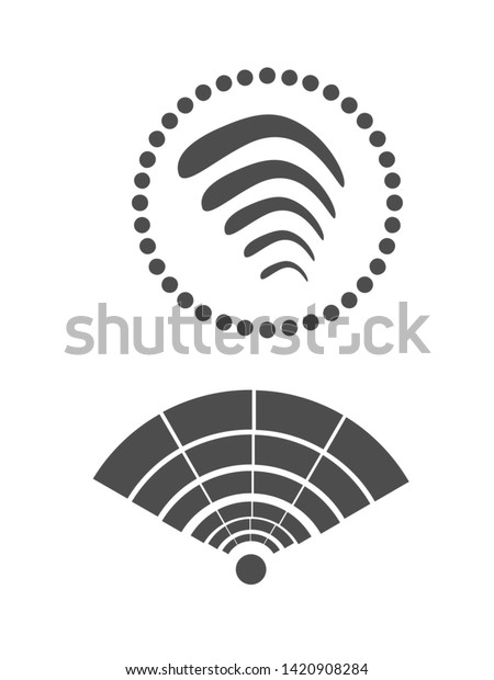 Set Different Internet Icons Wireless Connection Stock Illustration ...