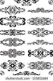 Set Fine Design Elements Isolated On Stock Illustration 155852684 ...