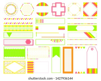 Set Four Colored Frames Headings Stock Illustration 1427936144 ...