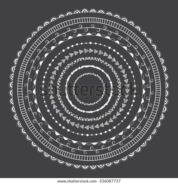 Set Hand Drawn Frames Raster Copy Stock Illustration 336087737 ...