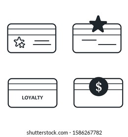 Set Icons Loyalty Program Line Icons Stock Illustration 1586267782 ...