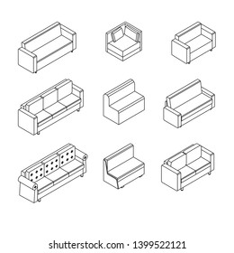 Set Isometric Numbers Vector Illustration Line: vetor stock (livre de direitos) 482493553 ...