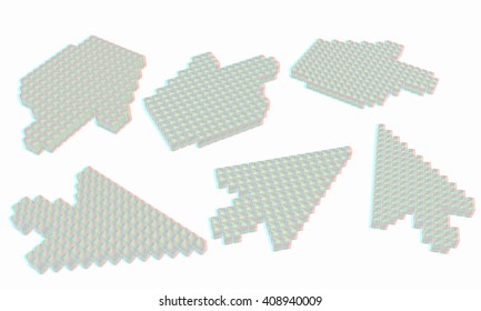 Set Link Selection Computer Mouse Cursor Stock Illustration 408940009 ...