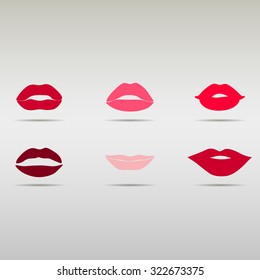 Set Lips Stock Illustration 322673375 | Shutterstock
