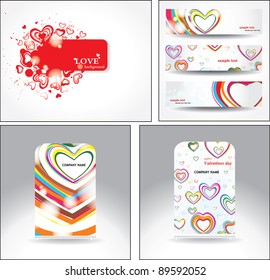 Set Love Headers Stock Vector (Royalty Free) 75027109 | Shutterstock