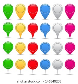 Set Map Markers 스톡 일러스트 146340203 | Shutterstock
