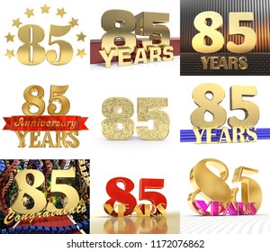 Set Number Eighty Five Year 85 Stock Illustration 1172076862 | Shutterstock