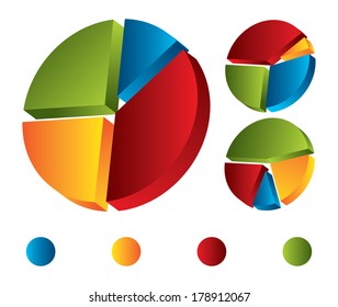 Set Pie Graphic Chart 스톡 일러스트 178912067 | Shutterstock