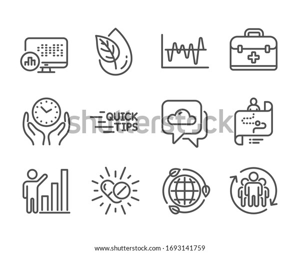 Set Science Icons Such Teamwork Graph Stock Illustration 1693141759 ...