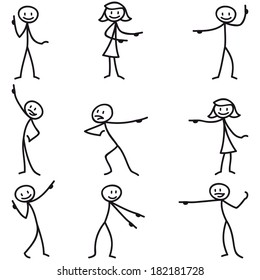 1,972 Stickman pointing Images, Stock Photos & Vectors | Shutterstock