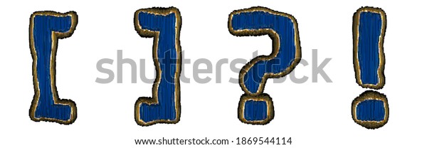 Set Symbols Square Brackets Question Mark Stock Illustration 1869544114 ...