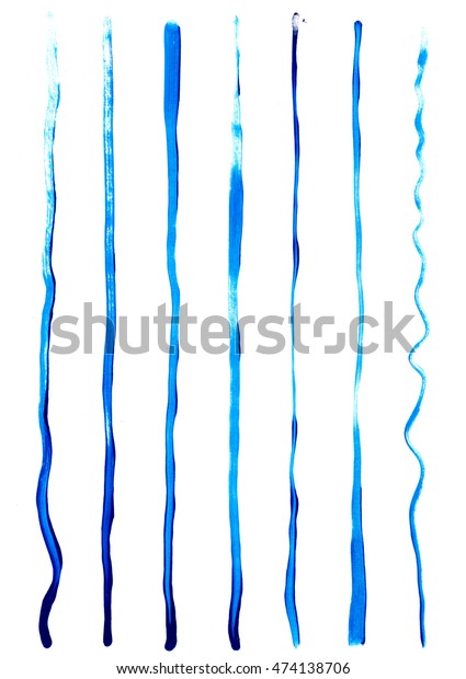 Set Various Splash Lines Grunge Brush Stock Illustration 474138706 ...