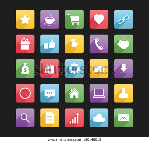 Set Web Icons 1 Bitmap Copy stockillustratie 150148013