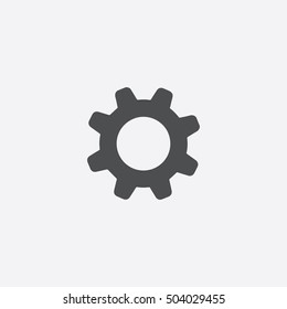 Settings Icon Isolated White Background Stock Illustration 504029455 ...