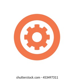 Settings Icon On White Background Illustration Stock Illustration ...