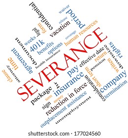 Severance Word Cloud Concept Angled Great Stock Illustration 177024560 ...