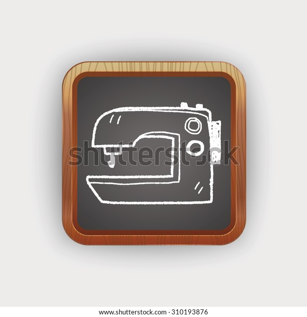 Sewing Machine Doodle Stock Illustration 310193876 | Shutterstock