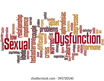Sexual Dysfunction Word Cloud Concept On Stock Illustration 395720140 ...