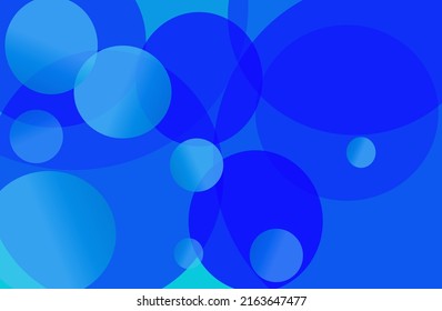 Shades Blue Bubble Pattern Background Stock Illustration 2163647477 ...