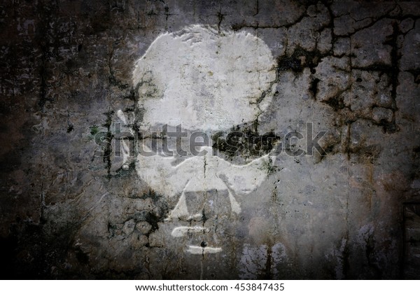 Shadow Apparition Eerie Man Face On Stock Illustration 453847435