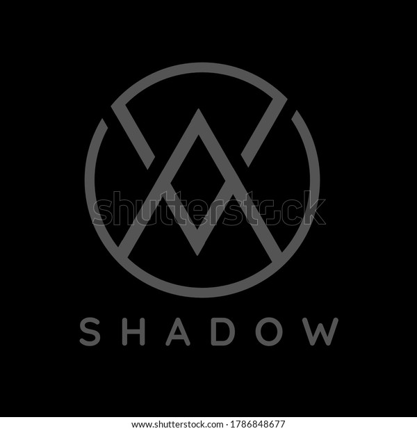 Shadow Logo Design Logo Design Stock Illustration 1786848677 | Shutterstock