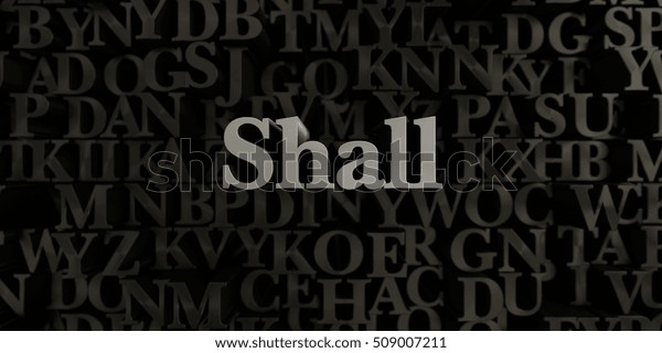 Shall Stock Image 3d Rendered Metallic Stock Illustration 509007211 ...