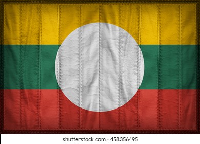 Shan State Flag Pattern On Synthetic Stock Illustration 458356495 ...