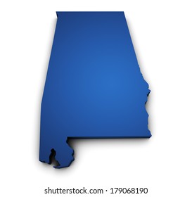 Shape 3d Alabama State Map Colored Stock Illustration 179068190 ...