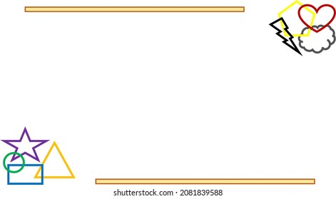 Shape Border Shape Border Background Presentation Stock Illustration ...