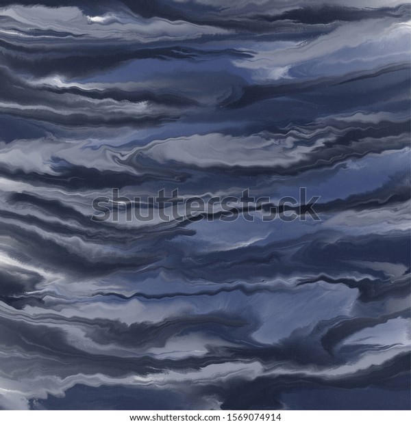 Shape Texture Abstract Blue Marble Night Stock Illustration 1569074914 ...