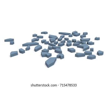 Shards3d Illustration Stock Illustration 715478533 | Shutterstock