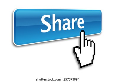 Share Button Hand Cursor Stock Illustration 257373994 | Shutterstock