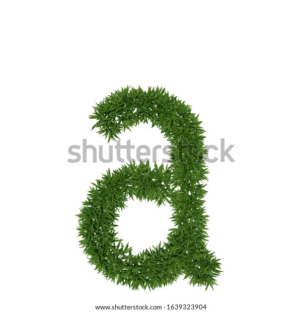 Sharp Pointed Shrubs On Alphabetsnumbers Symbols Stock Illustration ...