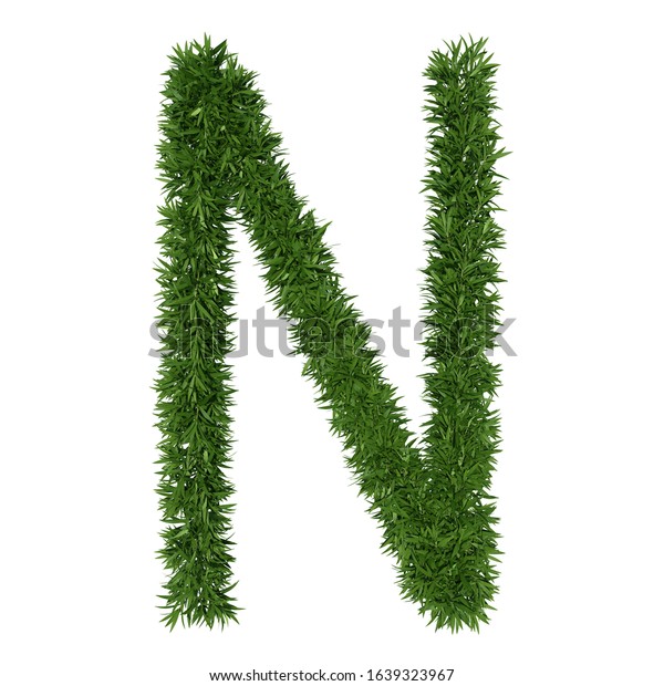 Sharp Pointed Shrubs On Alphabetsnumbers Symbols Stock Illustration ...