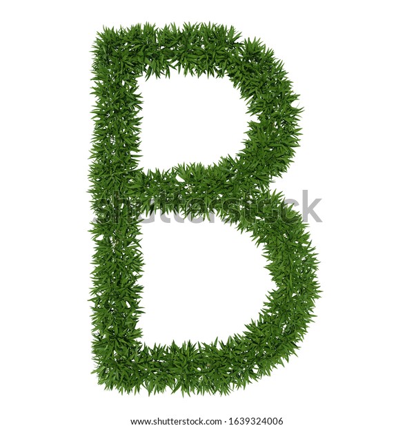 Sharp Pointed Shrubs On Alphabetsnumbers Symbols Stock Illustration ...