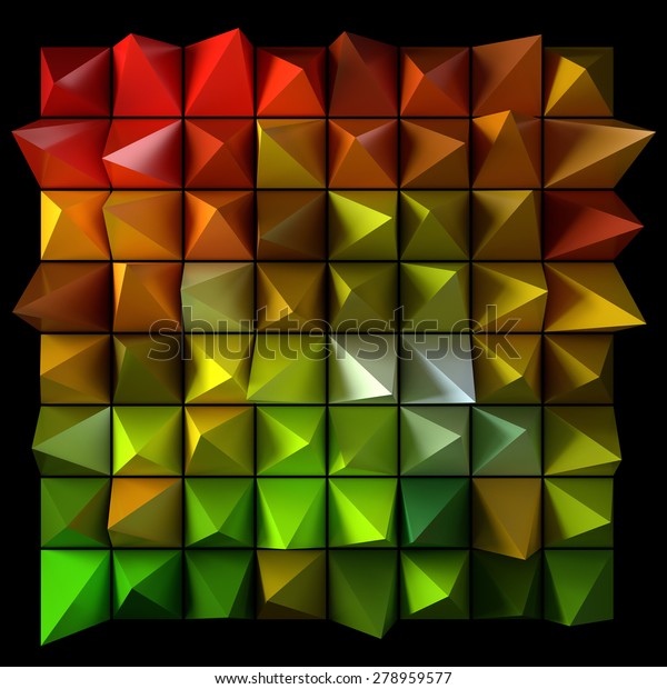 Sharp Random Pyramids Abstract Futuristic Background Stock Illustration ...