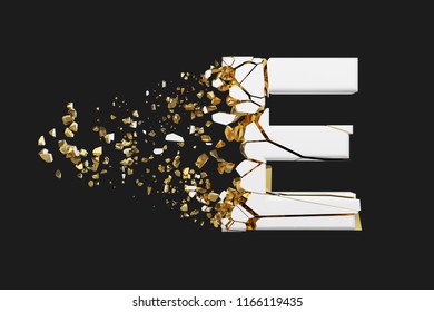 237 Destroyed letter e Images, Stock Photos & Vectors | Shutterstock