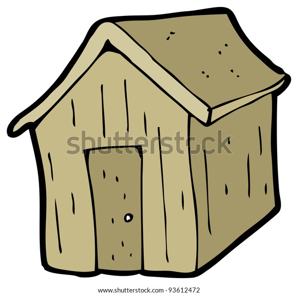 Shed Cartoon Raster Version Stock Illustration 93612472