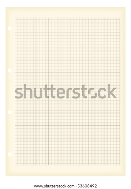 Sheet A4 Graph Paper Aged Grunge Stock Illustration 53608492 | Shutterstock